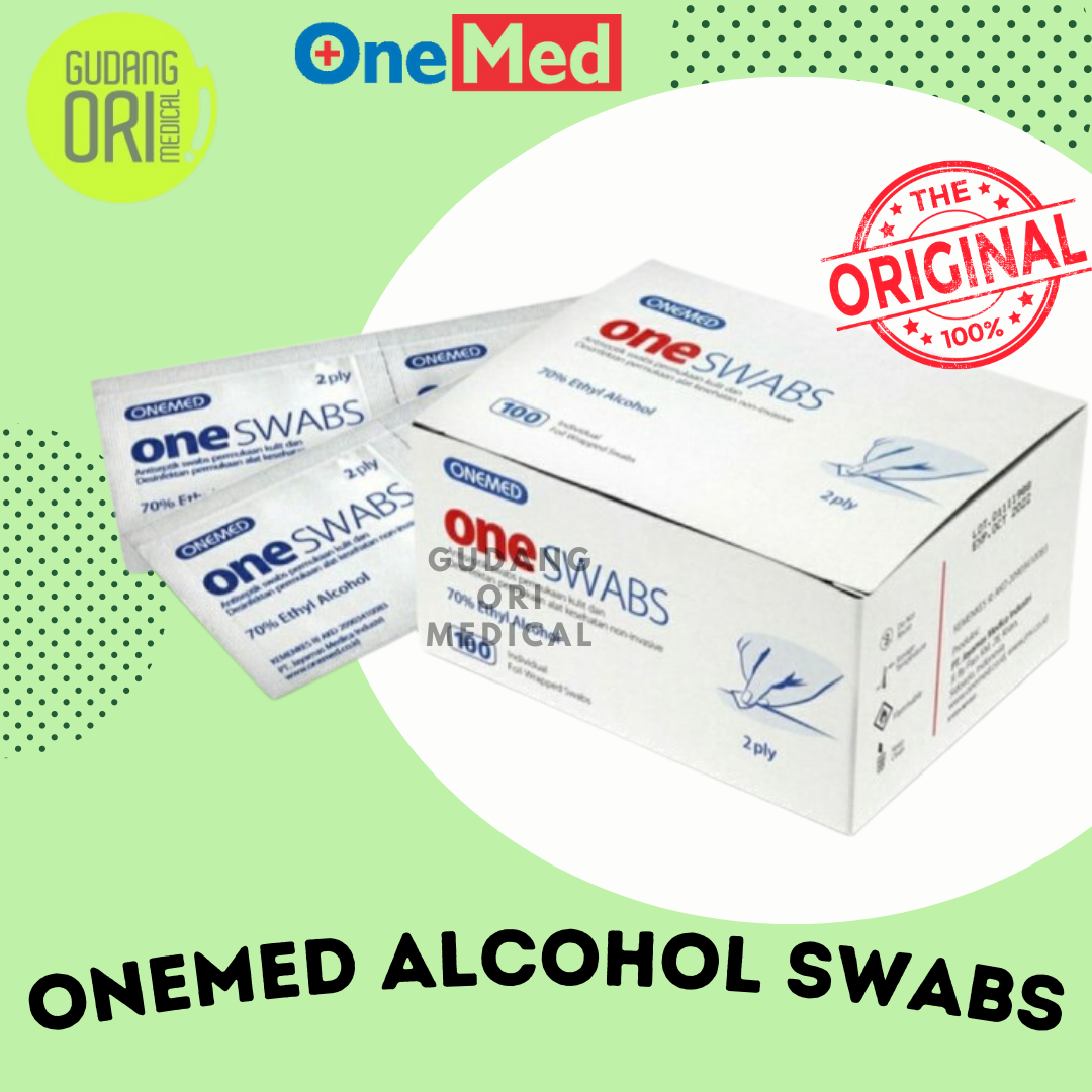 Tissue Alkohol Oneswabs / Kapas Onemed / Alkohol Swab One Swabs ...