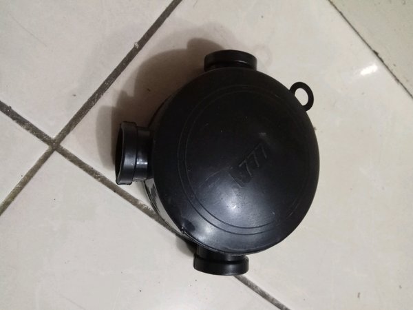 T DOS Doos Dus Sambungan Cabang 3 Kabel Listrik Rumah PLN Hitam Besar ...