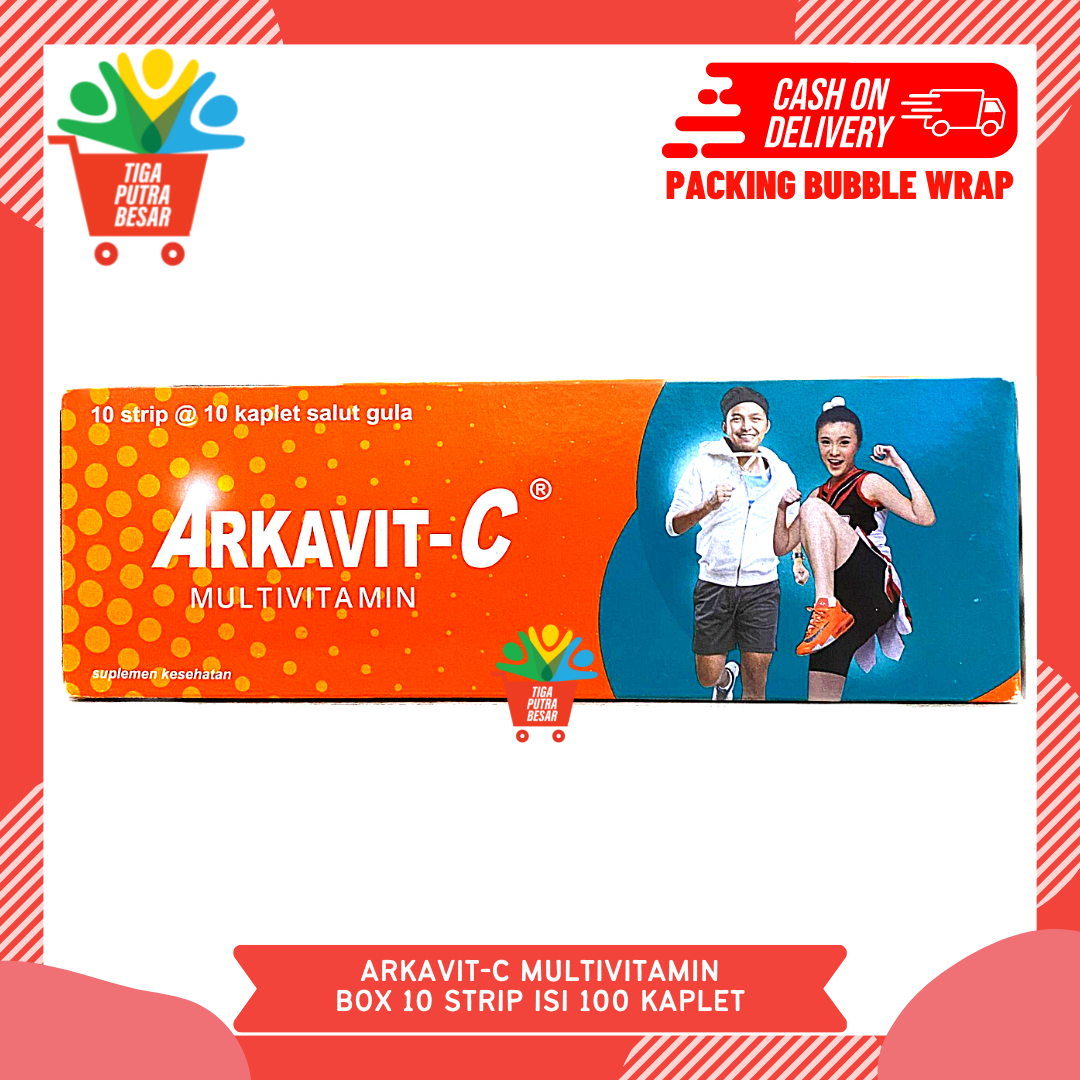 ARKAVIT VITAMIN C 500Mg MULTIVITAMIN BOX 10 STRIP ISI 100 KAPLET ...