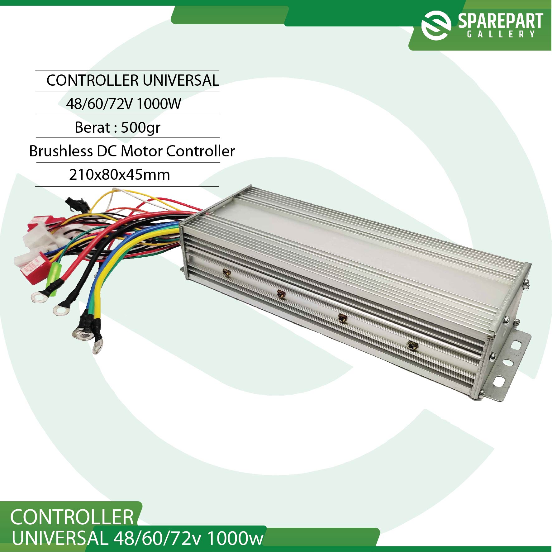 Controller universal bldc 48/60v 1000w controller motor dan sepeda ...