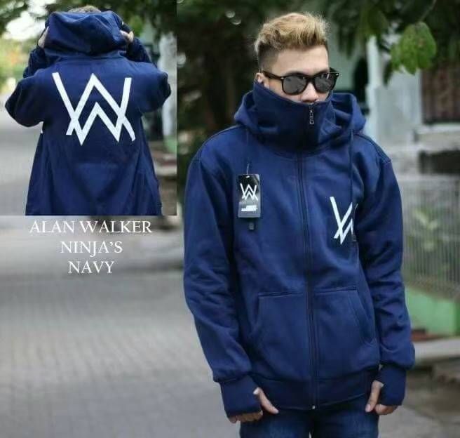 Jaket AW ninja alan walker keren pria - Black - Hitam (TERSEDIA ALL ...