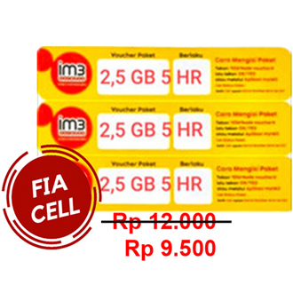 Voucher freedom internet im3 2.5gb jabo | Lazada Indonesia