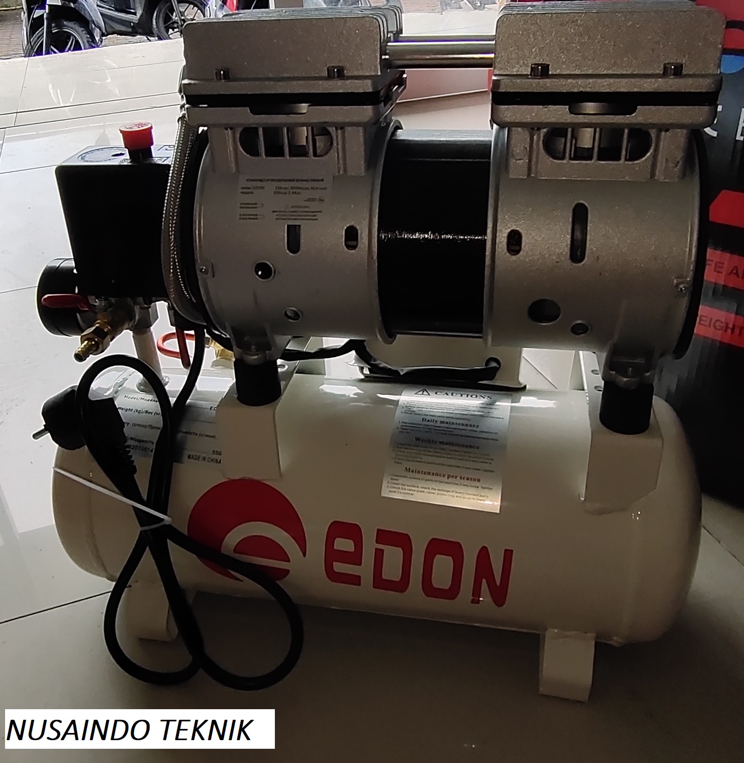 KOMPRESOR EDON ED550-8L Air Compressor Kompresor Angin EDON 8 Liter | Lazada Indonesia