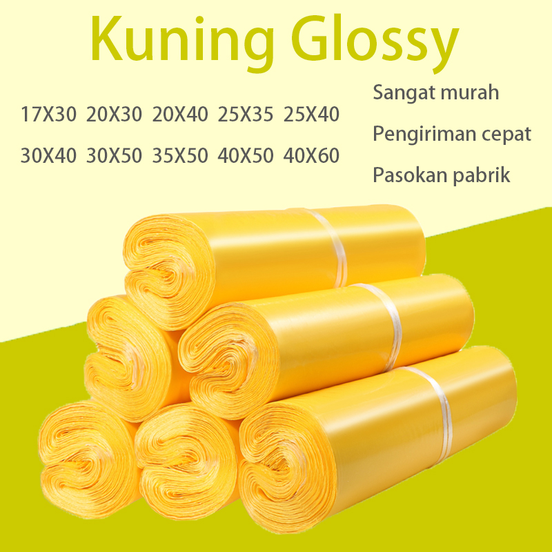 Kemasan plastik berlapis polietilen kuning multi-ukuran | Lazada Indonesia