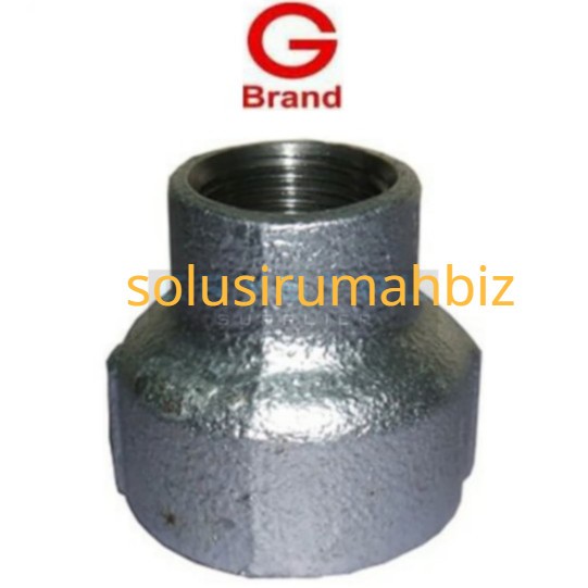 VLOK SOK GALVANIS BESI 1 1/4 x 1" G BRAND DRAT BSPT SOCKET SOCK 1 1/4 ...