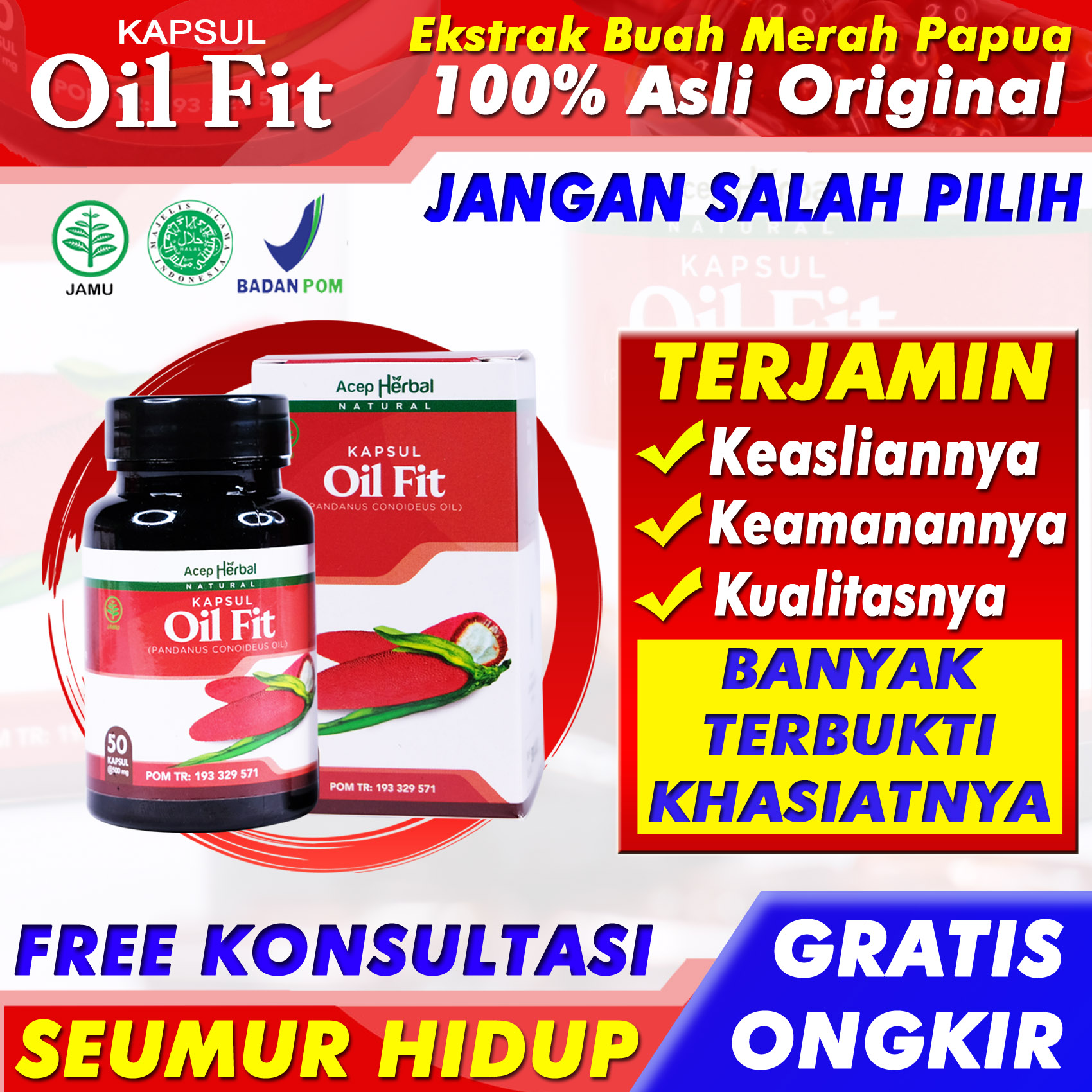 OIL FIT KAPSUL - Obat Mata Minus & Silinder, Mata Berlemak, Pterygium ...