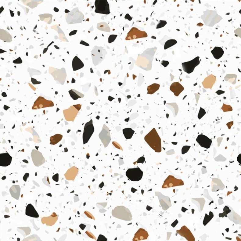 Keramik Motif Terrazo 50x50 QUEENSLAND WHITE -UNO- Glossy&Marble ...
