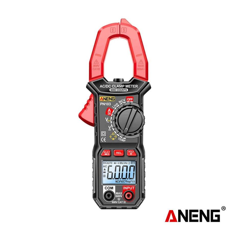 Aneng PN103 Digital Clamp Meter AC/DC Current Professional Multimeter ...