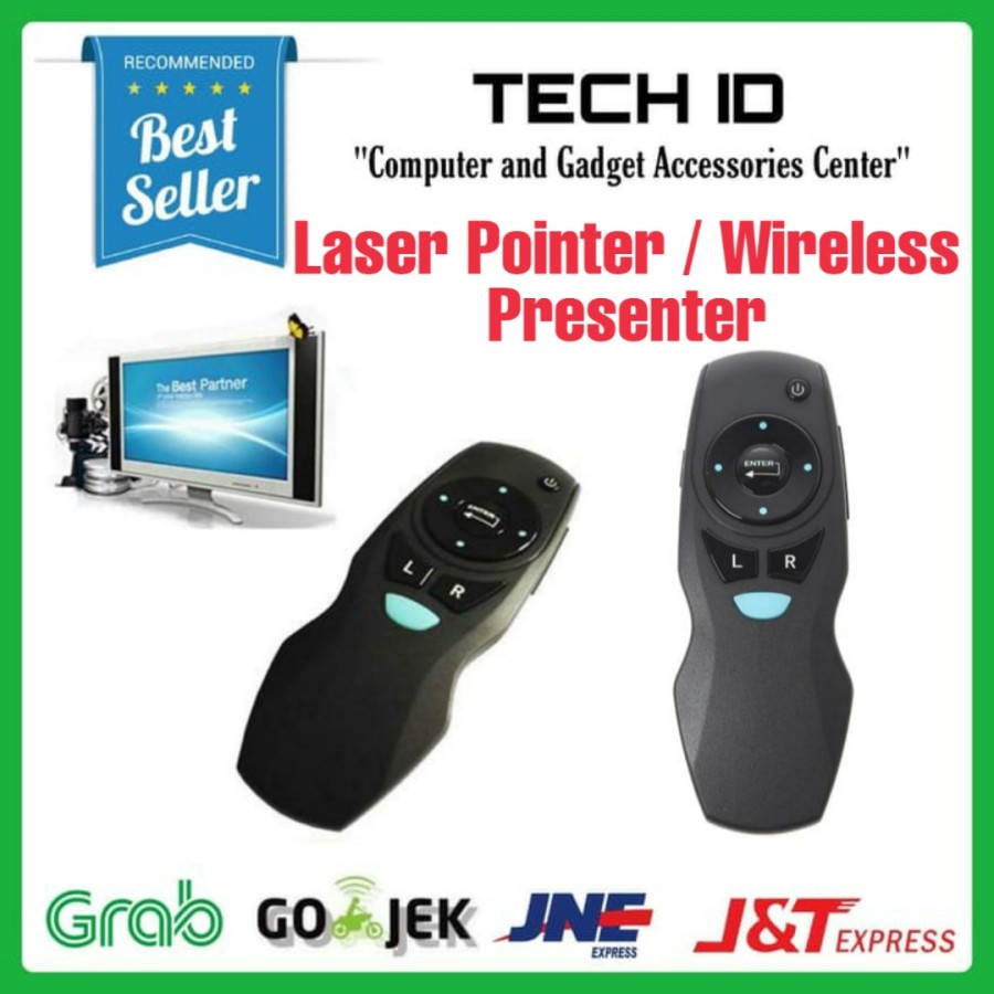 LASER POINTER WIRELESS PRESENTER AIR MOUSE ILLUSION A3 ALAT PRESENTASI ...