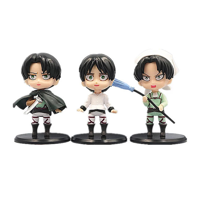 action figure koleksi attack on titan AOT 11 Levi Ackerman maid eren ...