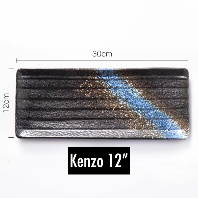JAPAN Series Sushi Long Plate / piring makan keramik panjang sushi ...