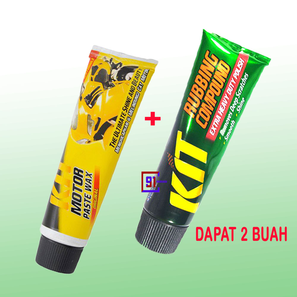 PAKET Kit Paste Wax ORIGINAL Pengkilap Body Motor Mobil + KIT Rubbing ...
