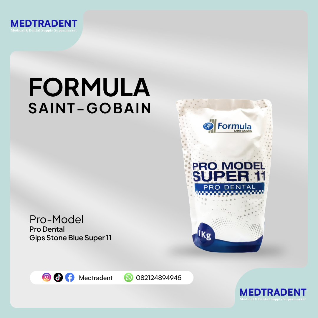 Gips Stone Biru Pro Dental Saint Gobain USA Model Super 11 Tipe 2 ...
