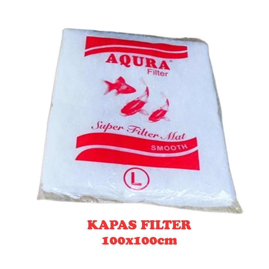 Kapas filter kolam 100x100 cm - Kapas filter aquarium - Busa Kapas ...