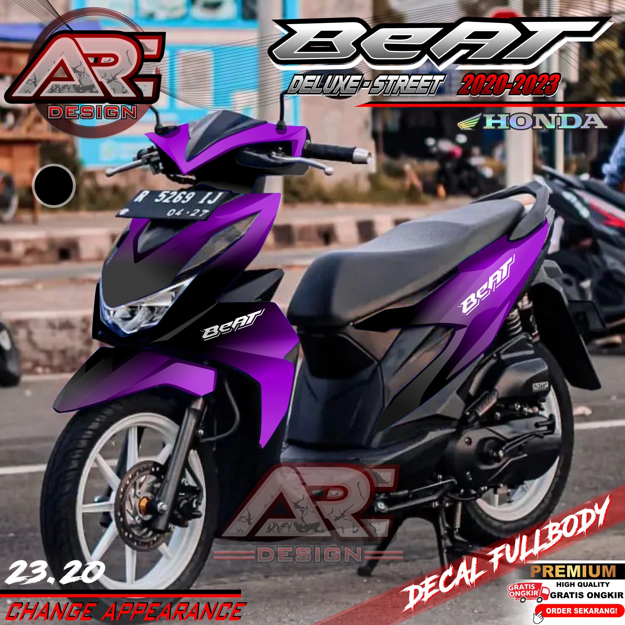 (COD) TERBARU Decal Sticker Honda Beat DELUXE STREET 2020 2021 2022 ...
