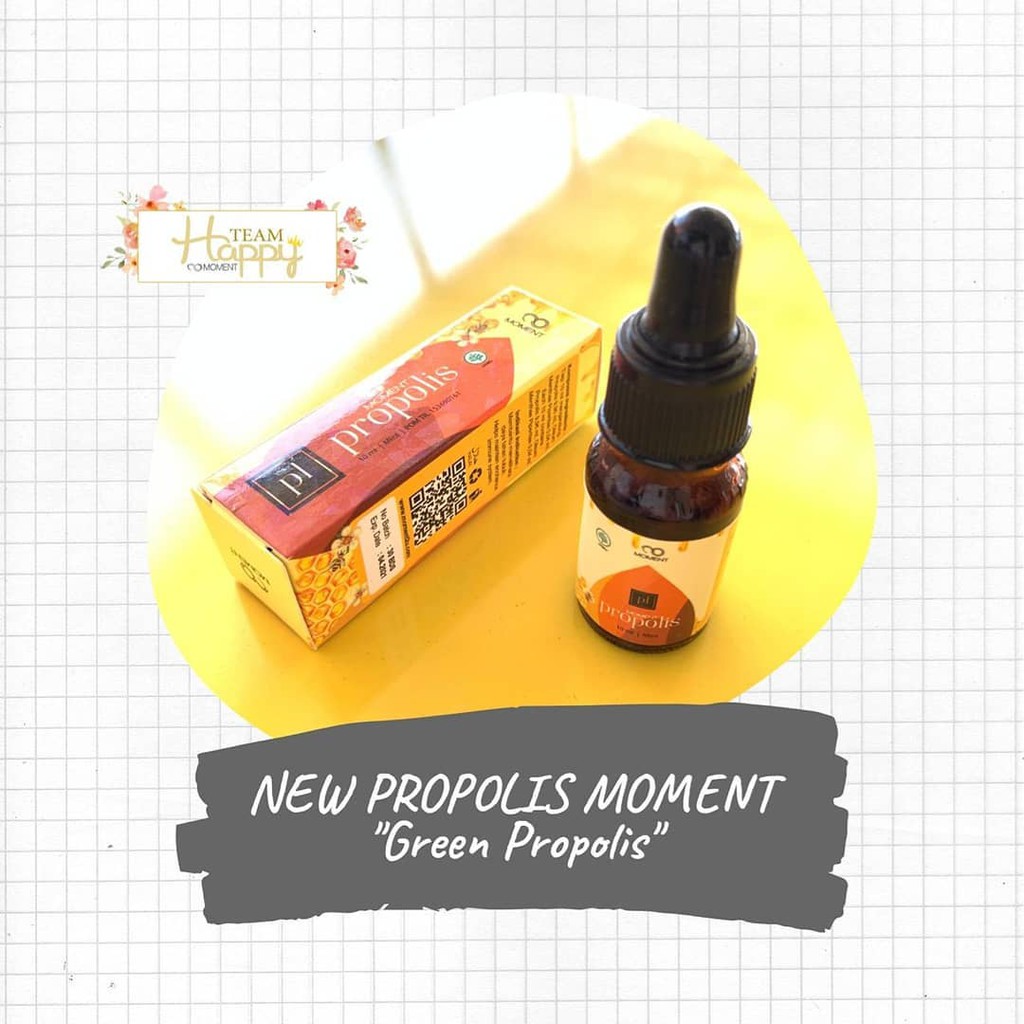 PROPOLIS MOMENT 1 BOTOL KEMASAN BARU KOTAK KUNING | Lazada Indonesia
