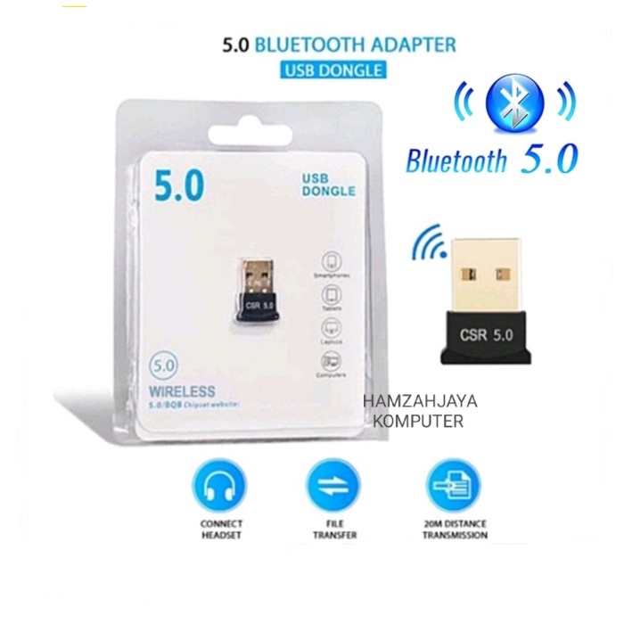 Bluetooth USB Dongle Adaptor 5.0 / Bluetooth Wireless Eksternal 5.0 ...