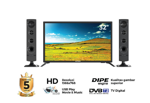 POLYTRON LED TV PLD-32TV1855 32 INCH | Lazada Indonesia