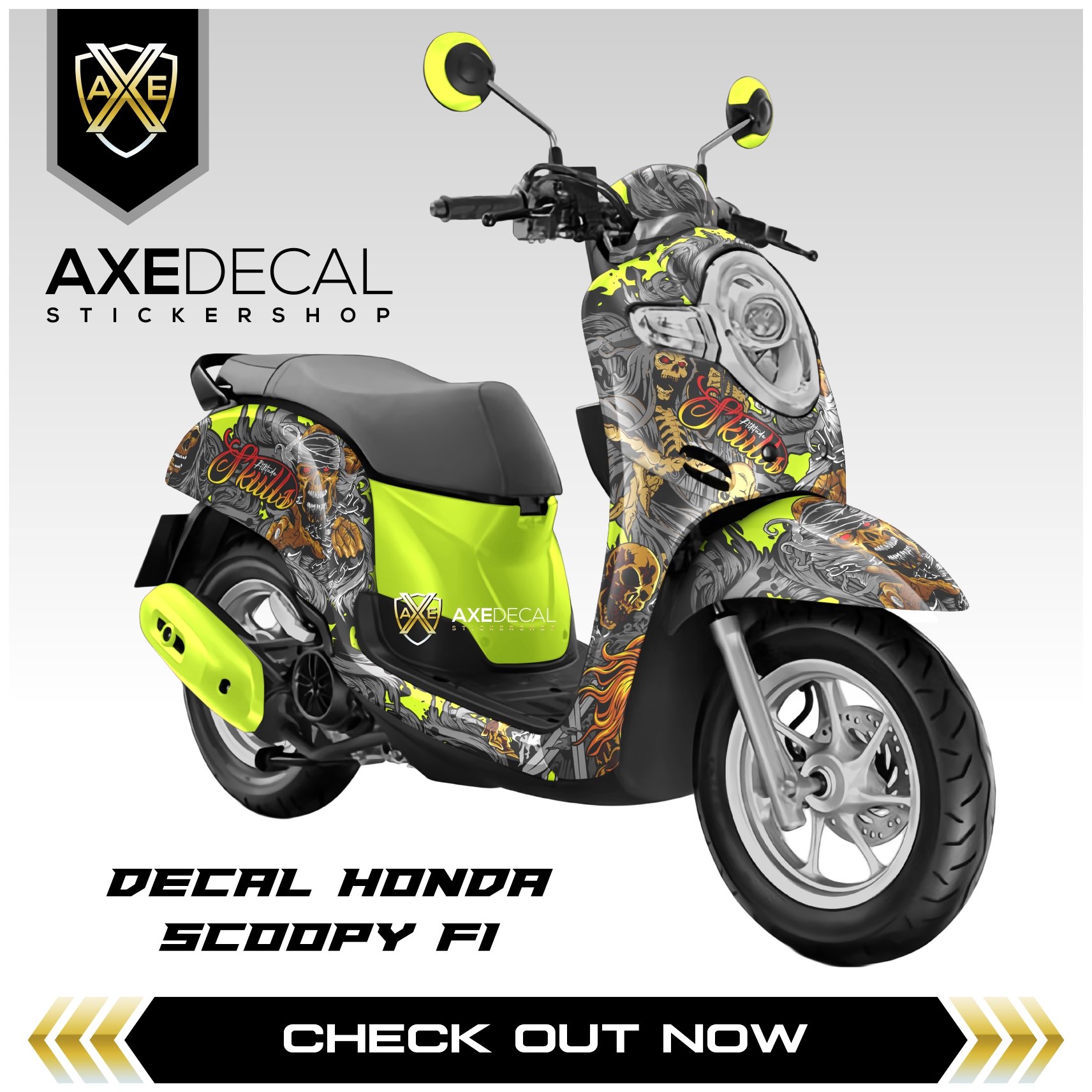 Decal Fullbody Honda Scoopy fi / stiker motor scoopy new full wrap ...