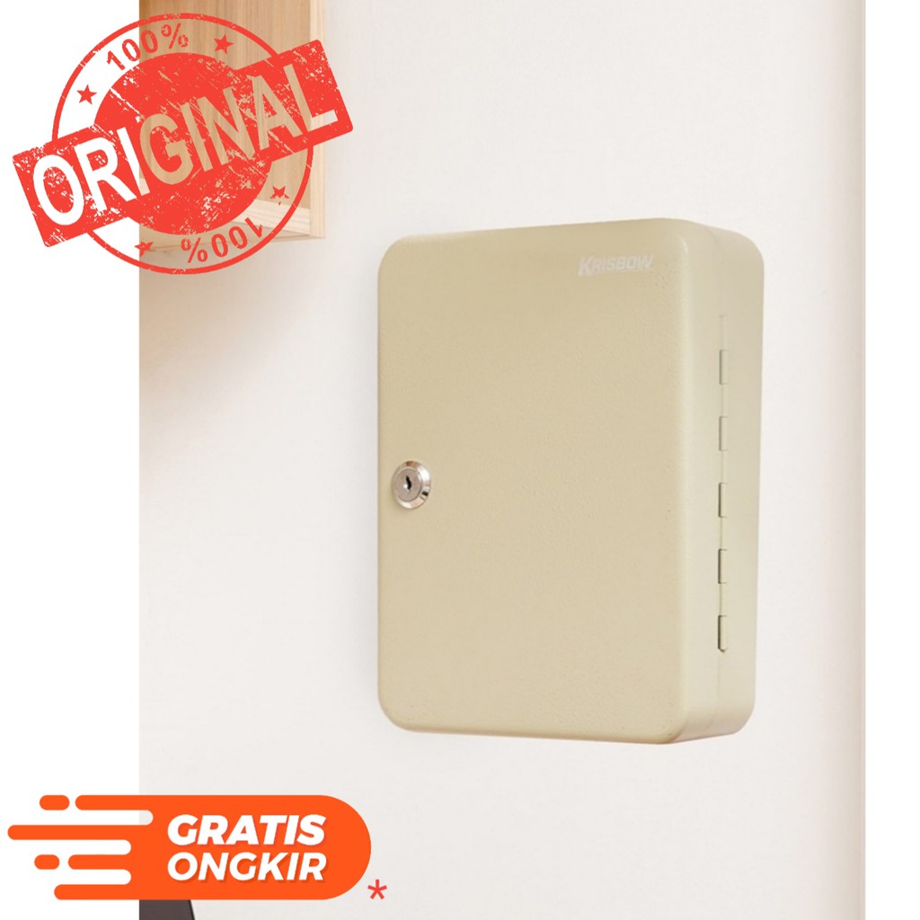 Krisbow Kotak Kunci/Key Box Berdaya Tampung 20 Kunci - Krem | Lazada ...
