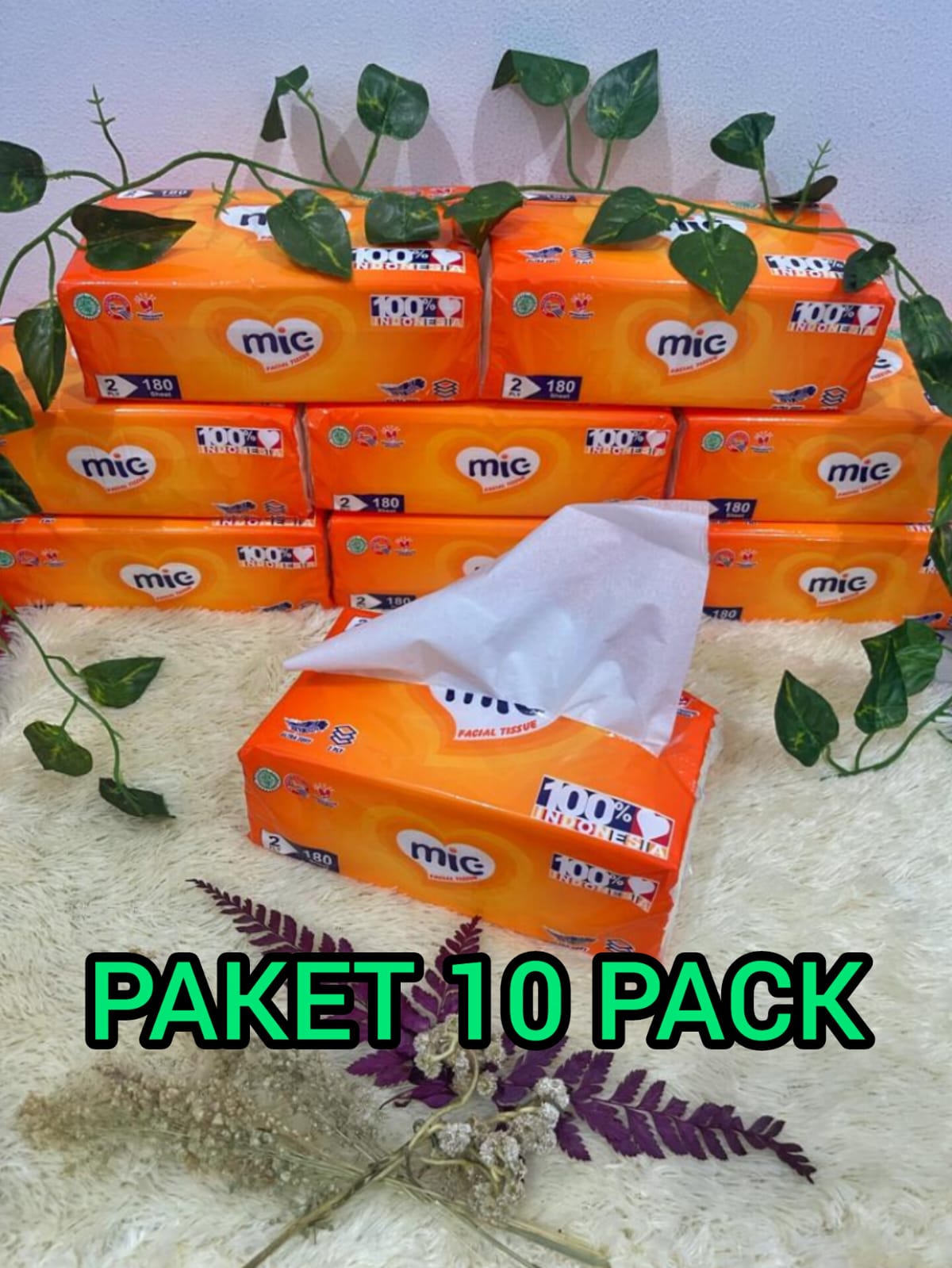 [PAKET 10 PACK] FACIAL TISSUE 2ply 180 Sheet TISSUE TITA / TISSUE MURAH ...