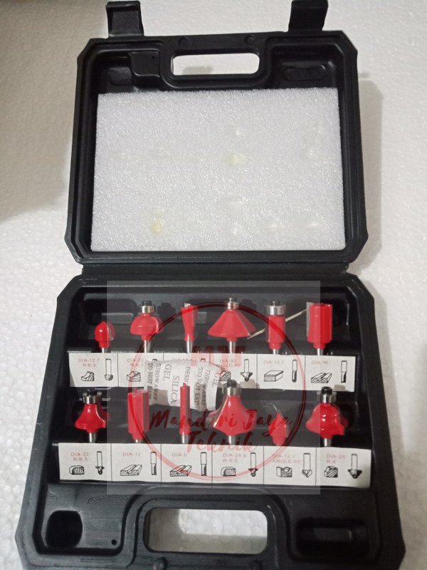 Mata Profil Kayu 1/4 inch Set 12pcs BELTER Mata Router Trimmer Bit ...