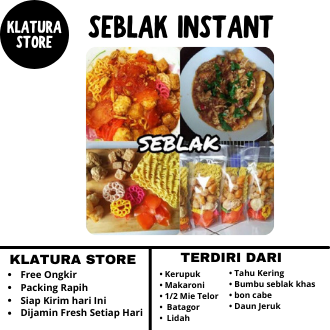 seblak instant / makanan bandung / kuliner instant/ frozen food ...