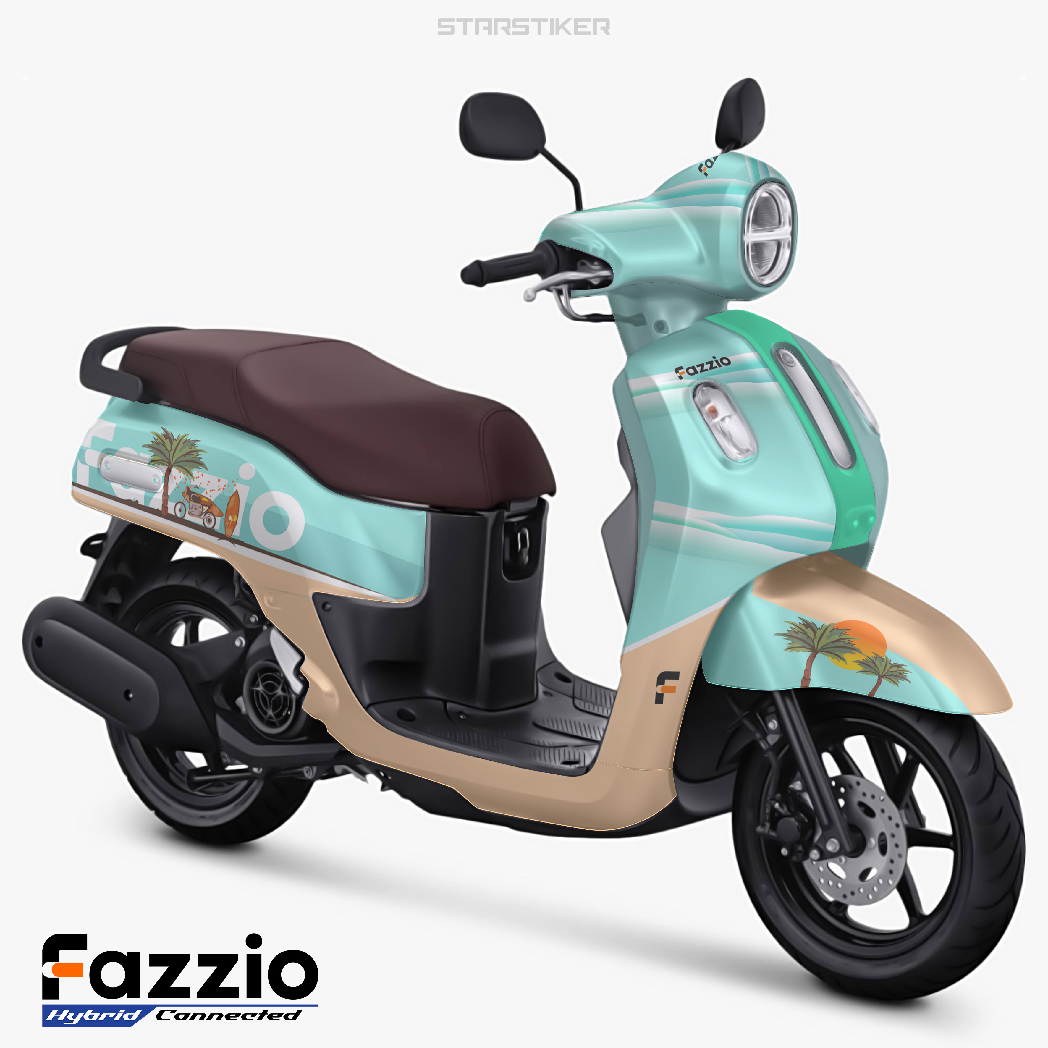 02DF / DECAL FULLBODY YAMAHA FAZZIO / NEW / VIBES / LIMITED EDITION ...