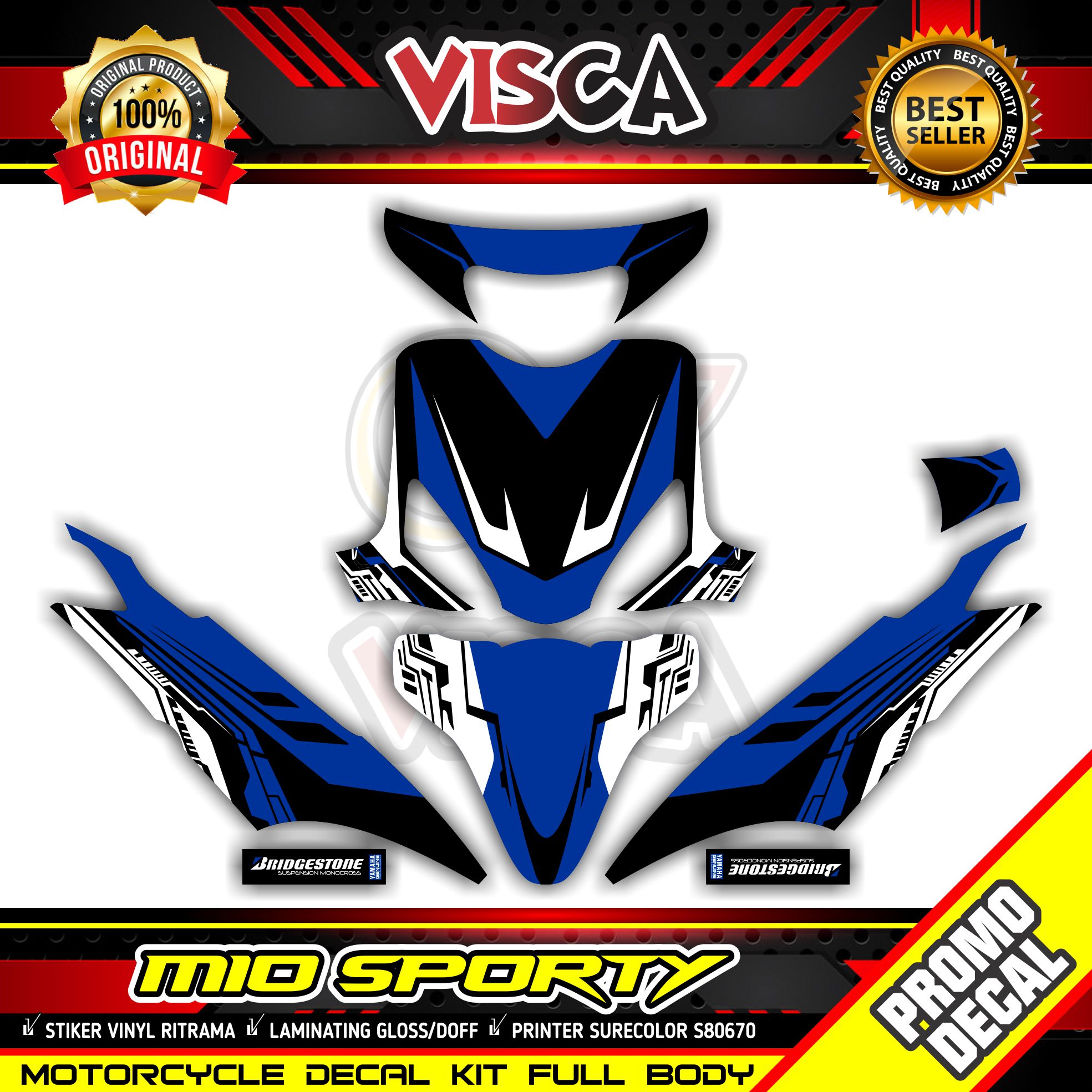 Decal Mio Sporty Full Body Stiker Mio Sporty Full Body Striping Mio ...