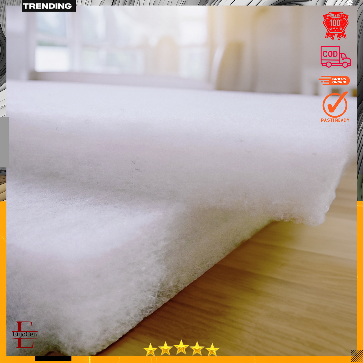 Dakron Lembaran Atau HDP Ukuran 160 CM X 95 CM X 2 CM | Lazada Indonesia