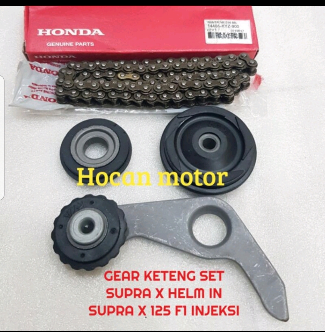 RANTAI KETENG SET 2 ROLL PLAT TEKANAN TENSIONER SUPRA X 125 HELM IN ...