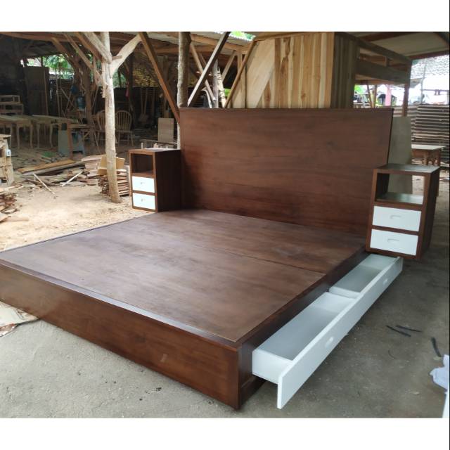 DIPAN MINIMALIS 200X200 KAYU JATI | Lazada Indonesia