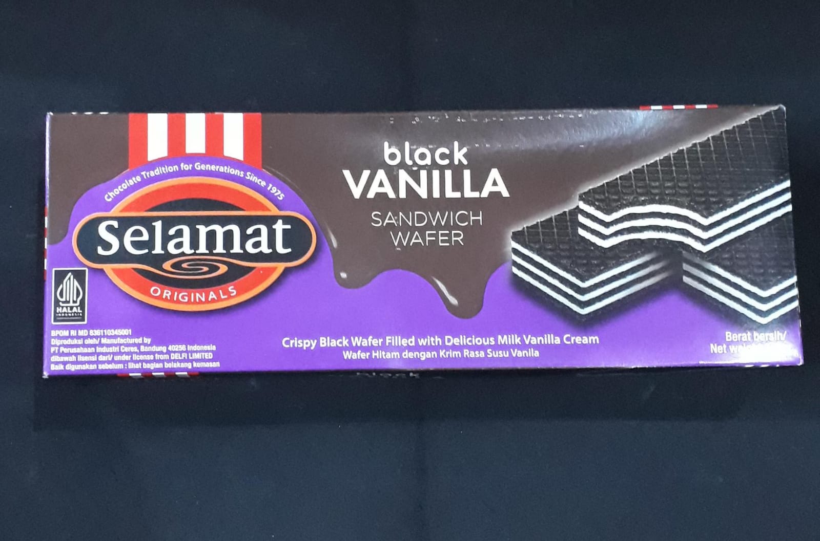 WAFER SELAMAT BLACK VANILLA 145G | Lazada Indonesia