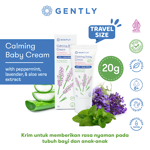 Gently Calming Baby Cream Travel Size 20g || Krim Pilihan untuk Bayi ...