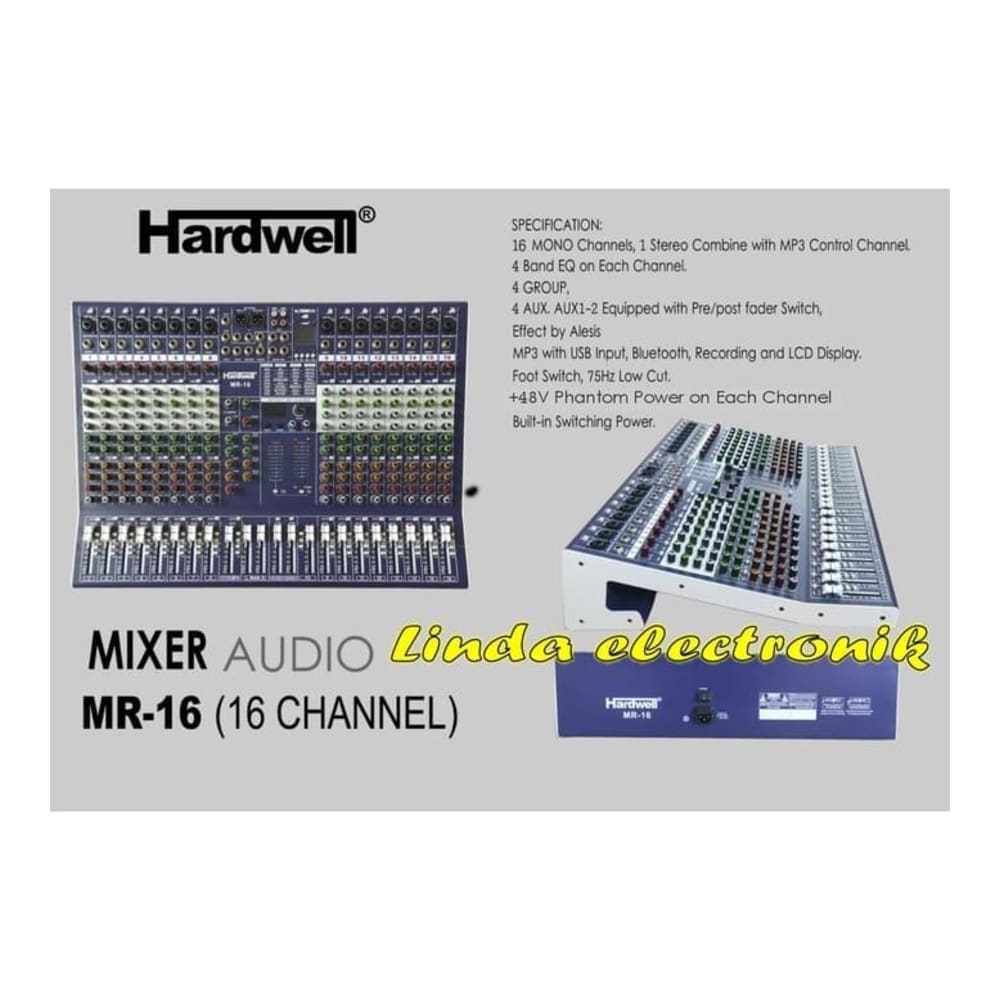 Mixer Hardwell MR 16 Original 16 Channel MR16 | Lazada Indonesia