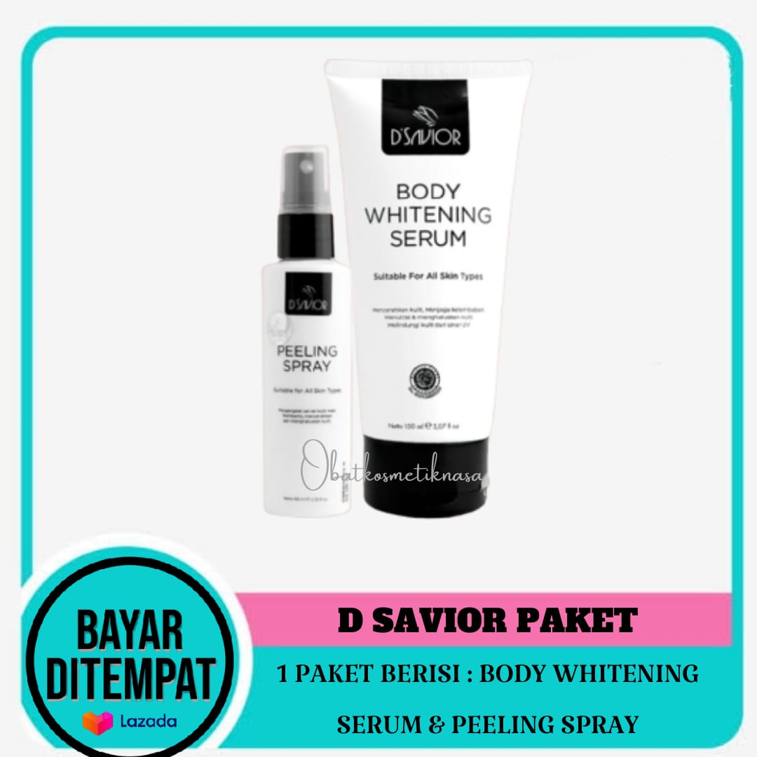 DSAVIOR WHITENING BODY SERUM PAKET / DSAVIOR BODY WHITENING SERUM 1 ...