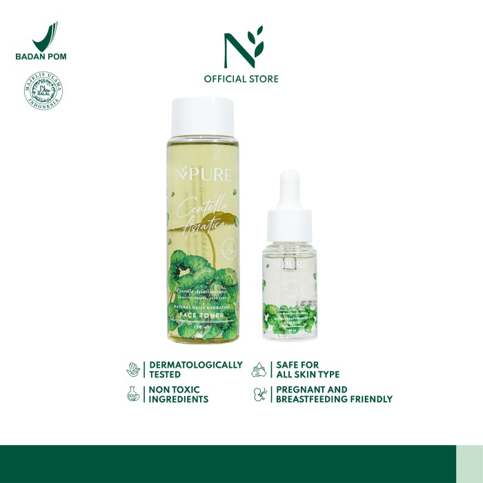 Npure Paket Face Toner + Essence Cica Series (Acne Series) | Lazada ...