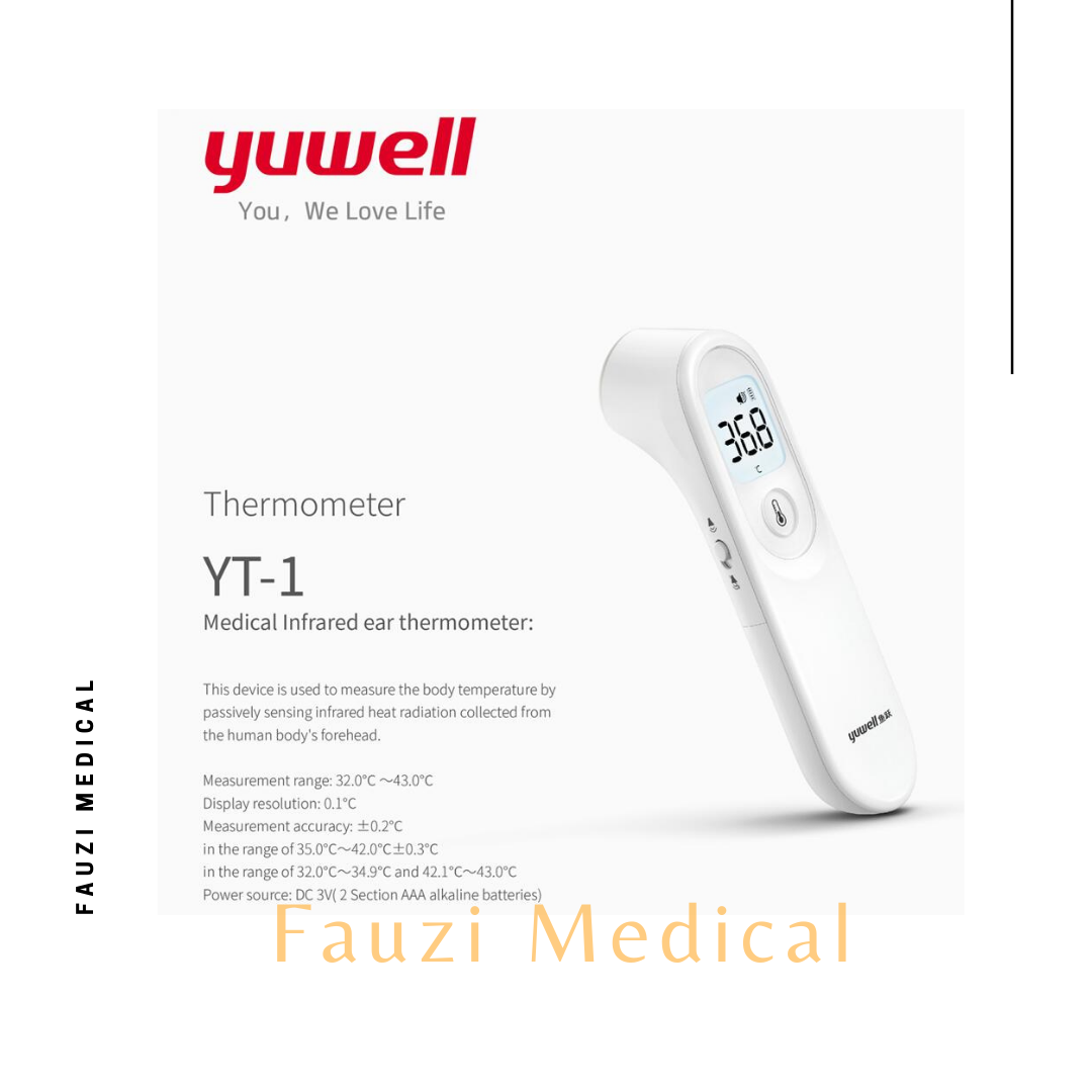 Thermometer Infrared Non Contact YUWELL YT-1 Duo Sensor | Lazada Indonesia