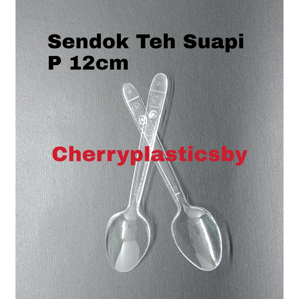 Sendok Teh SUAPI Bening Transparan Putih Susu pak 100pc | Lazada Indonesia