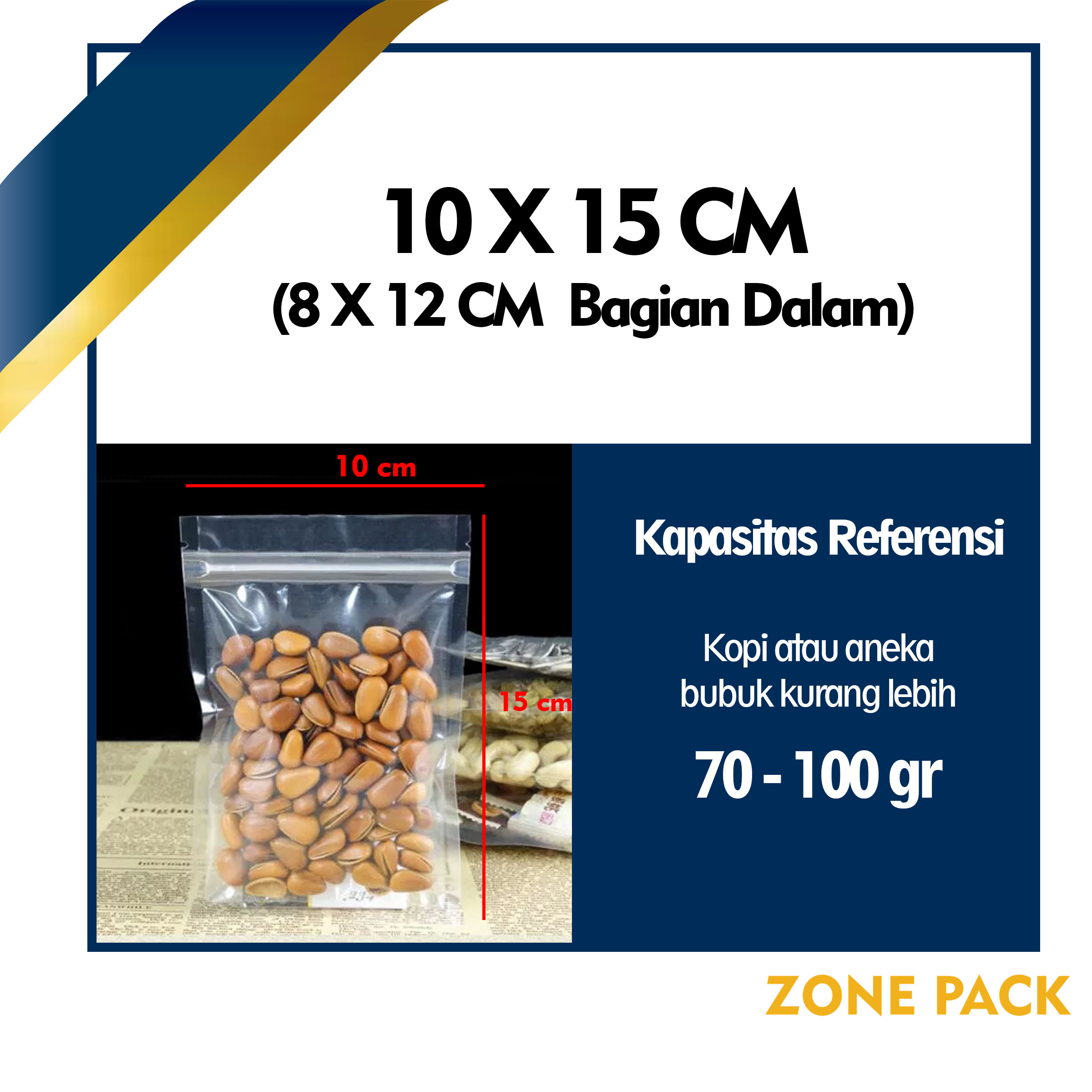 [10 PCS] Plastik Klip Bening | Ziplock Flat Transparant | Platik Klip ...