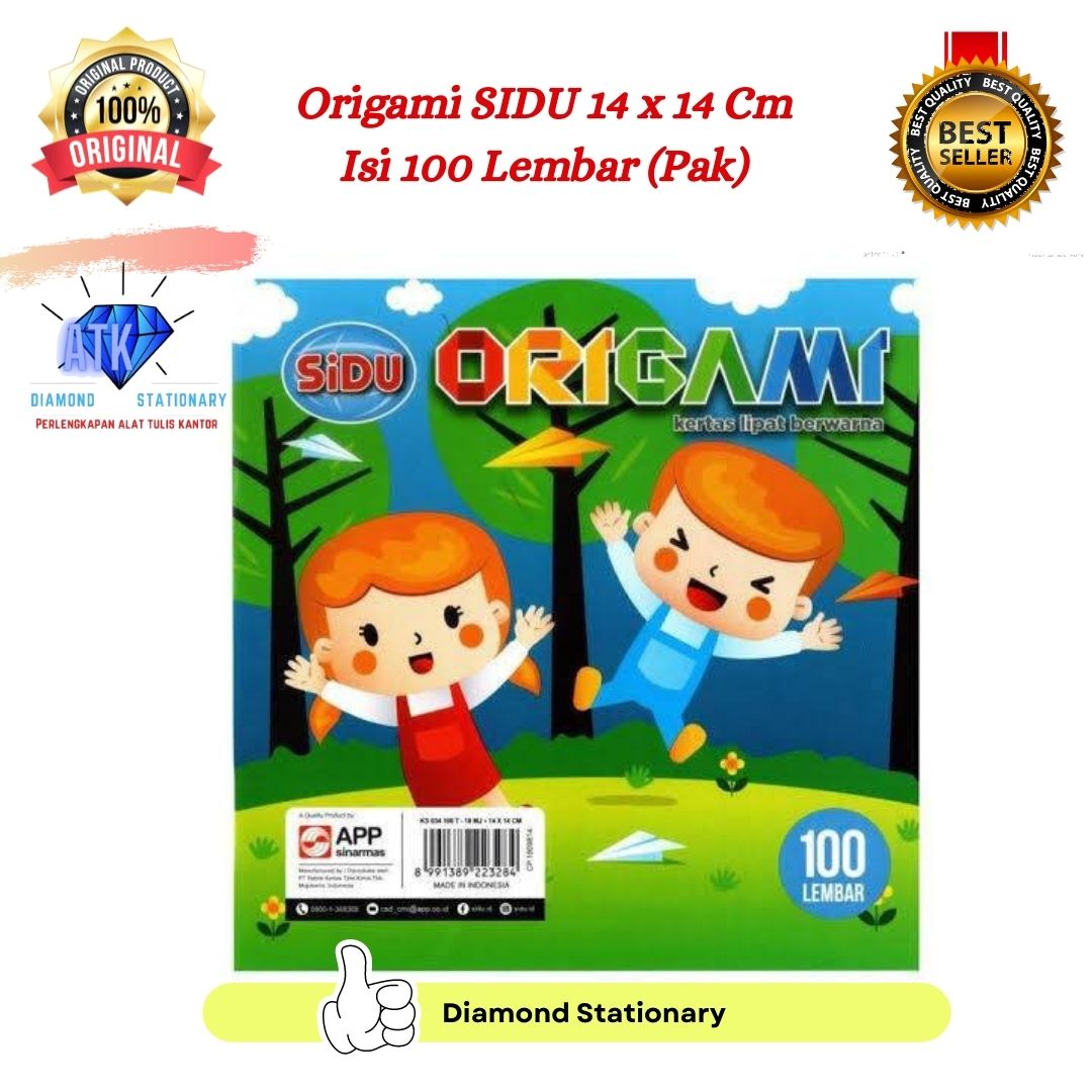 Origami Sidu 14 x 14 cm 100 Lembar (pak) | Lazada Indonesia