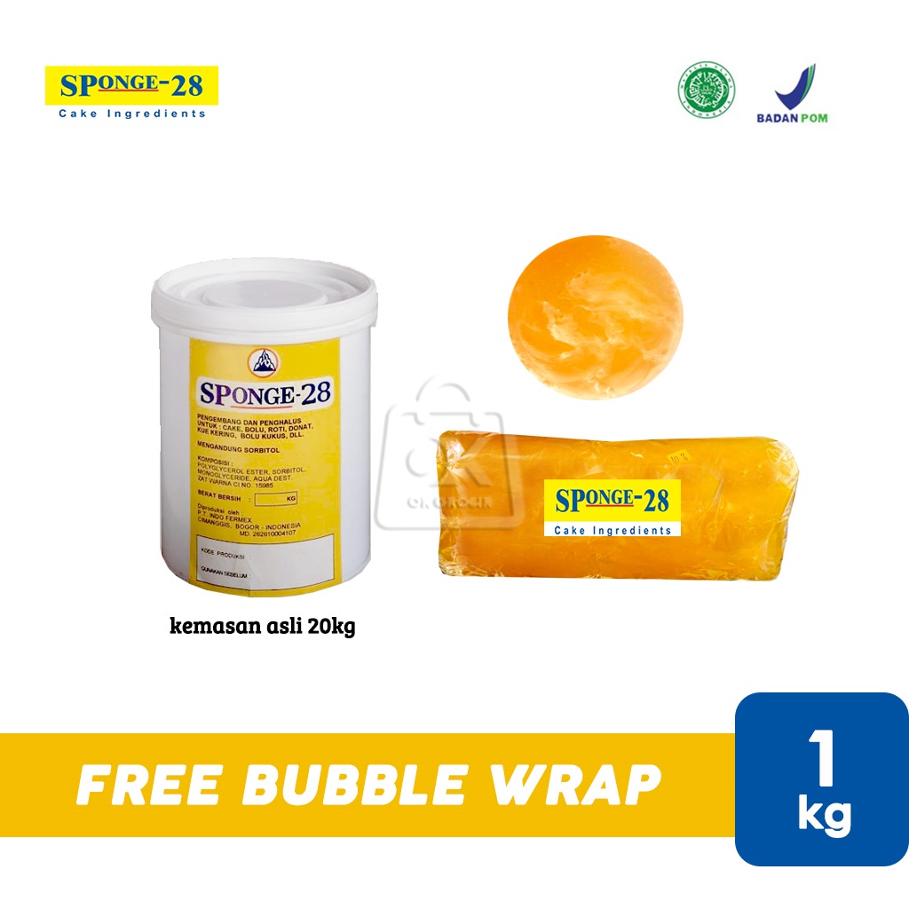 (1 Kg) SP Sponge 28 Cake Emulsifier / Pelembut Kue / Cake Improver ...