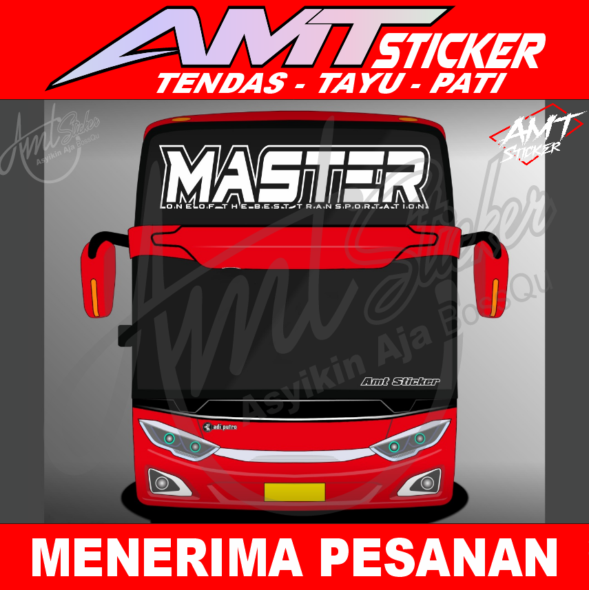 [CUTTING] STIKER KACA DEPAN BUS UKURAN 170X40 CM | Lazada Indonesia
