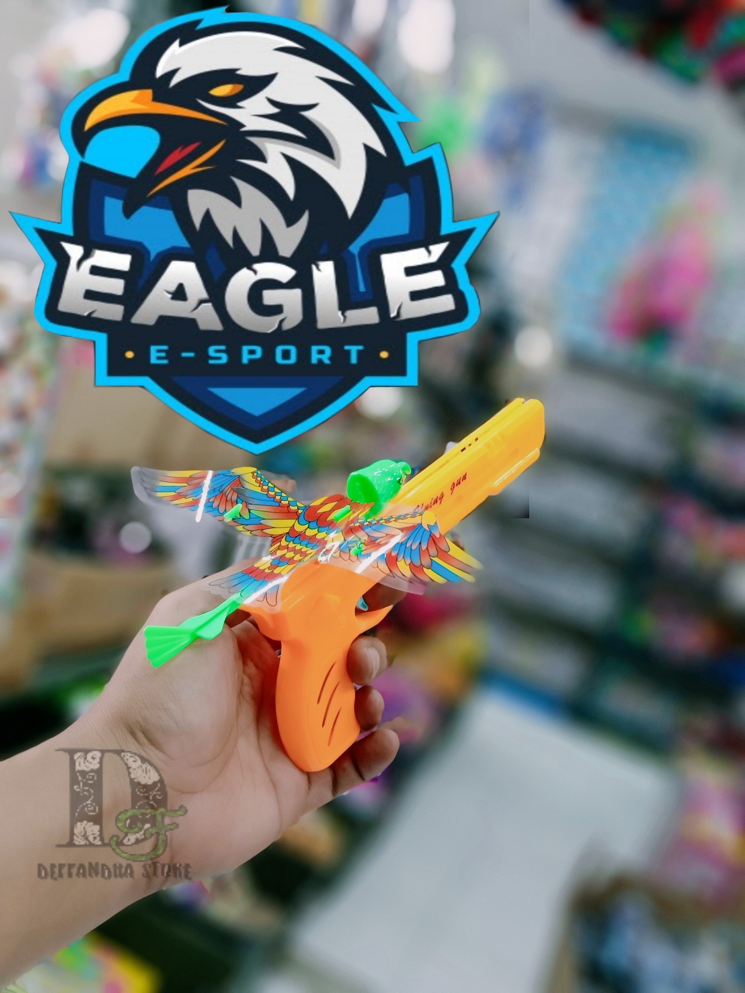 Mainan pistol burung shoot gun bird flying bird mainan anak flying gun ...