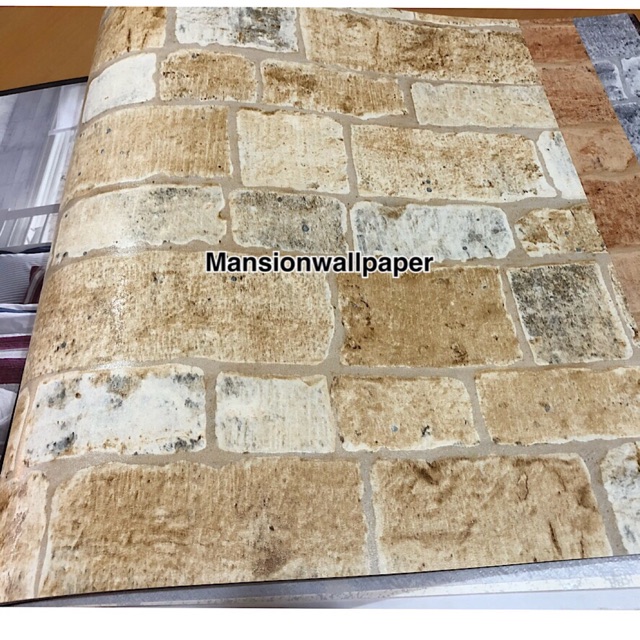 Wallpaper Dinding Batu Bata Alam Natural Dirty Effect | Lazada Indonesia