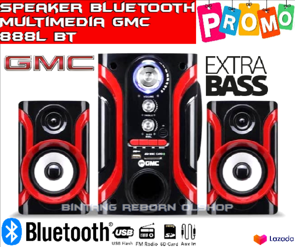 GMC 888L BT Audio Multimedia Speaker 2.1 Bluetooth / Speaker GMC 888 L ...