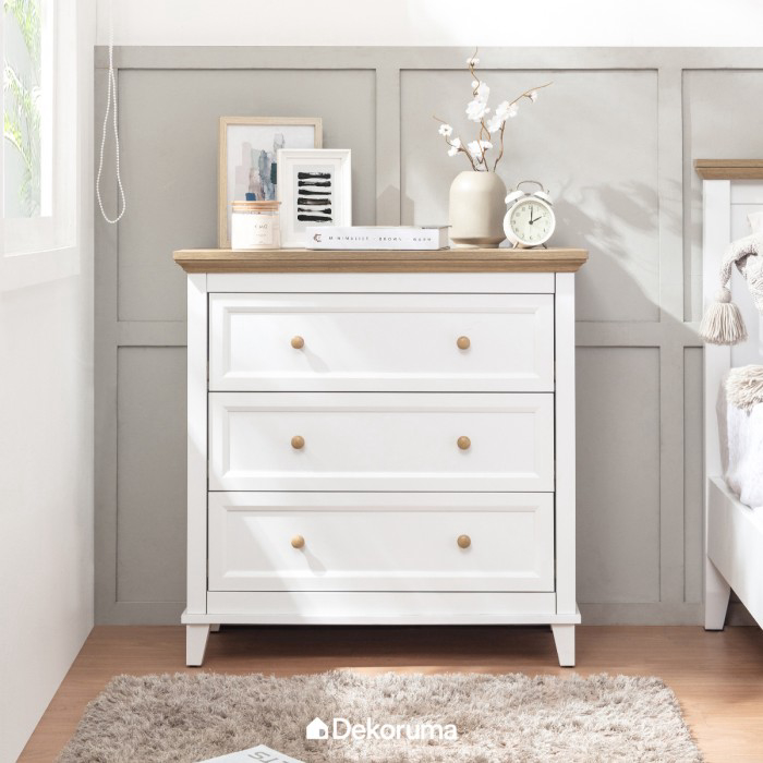 Dekoruma KANOU Lemari Laci Kayu 3 Pintu / Drawer Cabinet 3 Susun ...