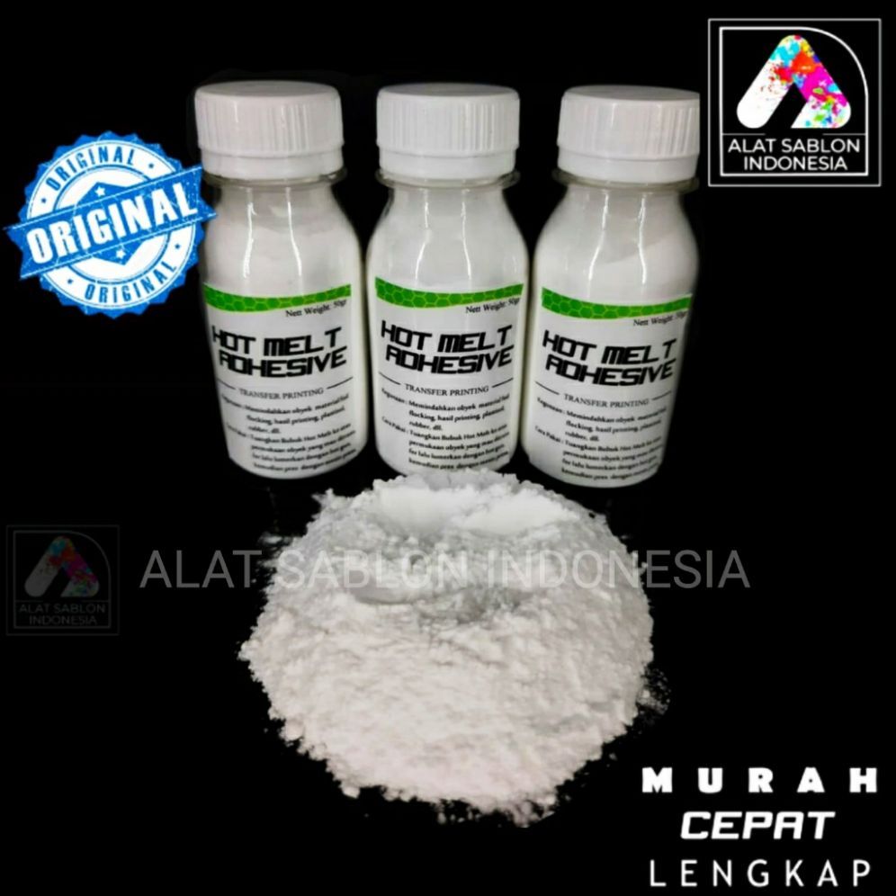 HOT MELT ADHESIVE POWDER SABLON DTF TRANSFER PRINTING 50GR | Lazada ...