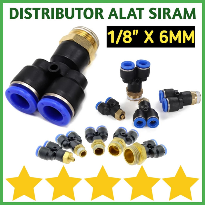 FITTING PNEUMATIC SLIP LOCK 1/8" X 6MM MALE THREAD DRAT LUAR SELANG PU ...
