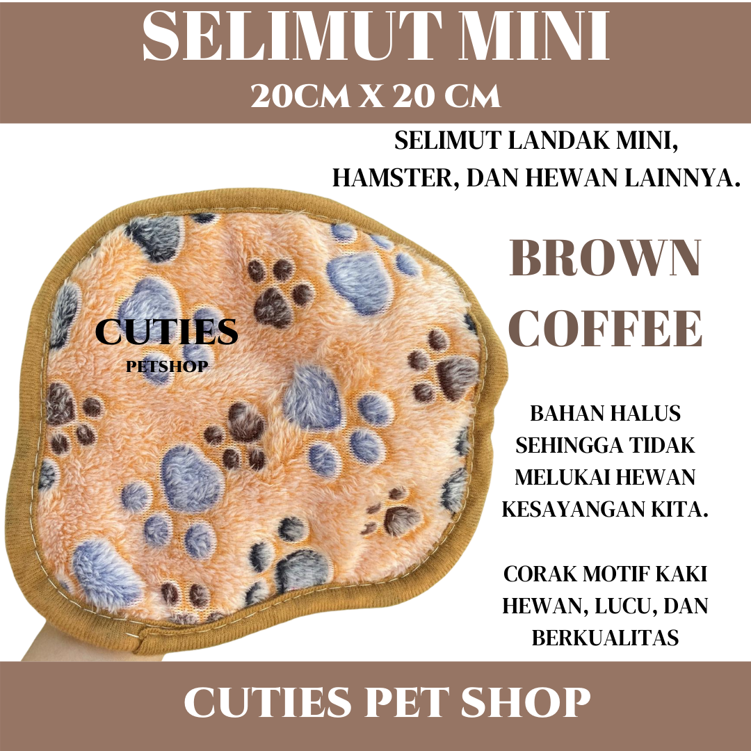 Selimut Landak Mini / Selimut hewan / Selimut hamster / Selimut sugar ...